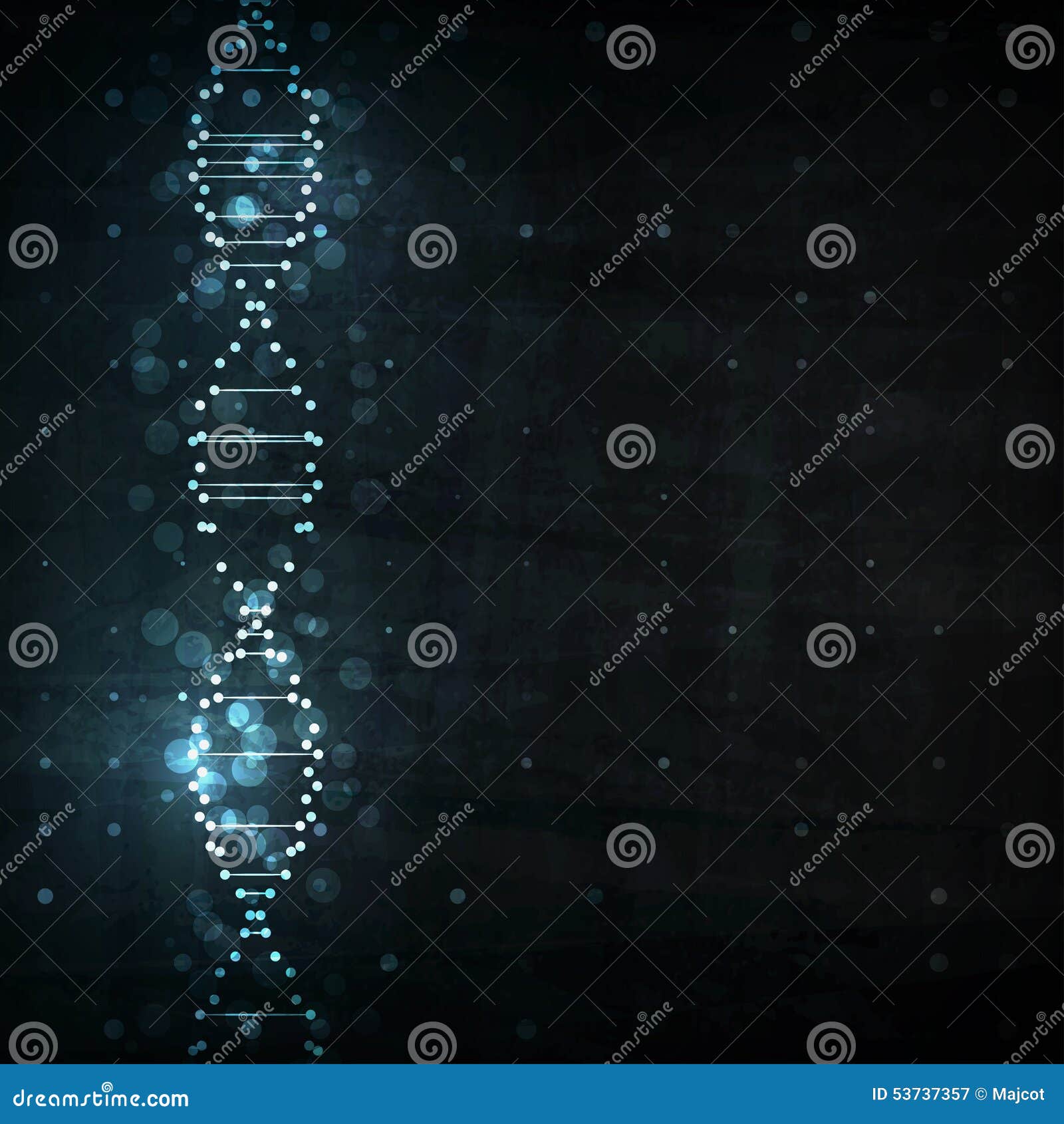 Futuristic Dna Illustration Stock Vector - Illustration of abstraction ...