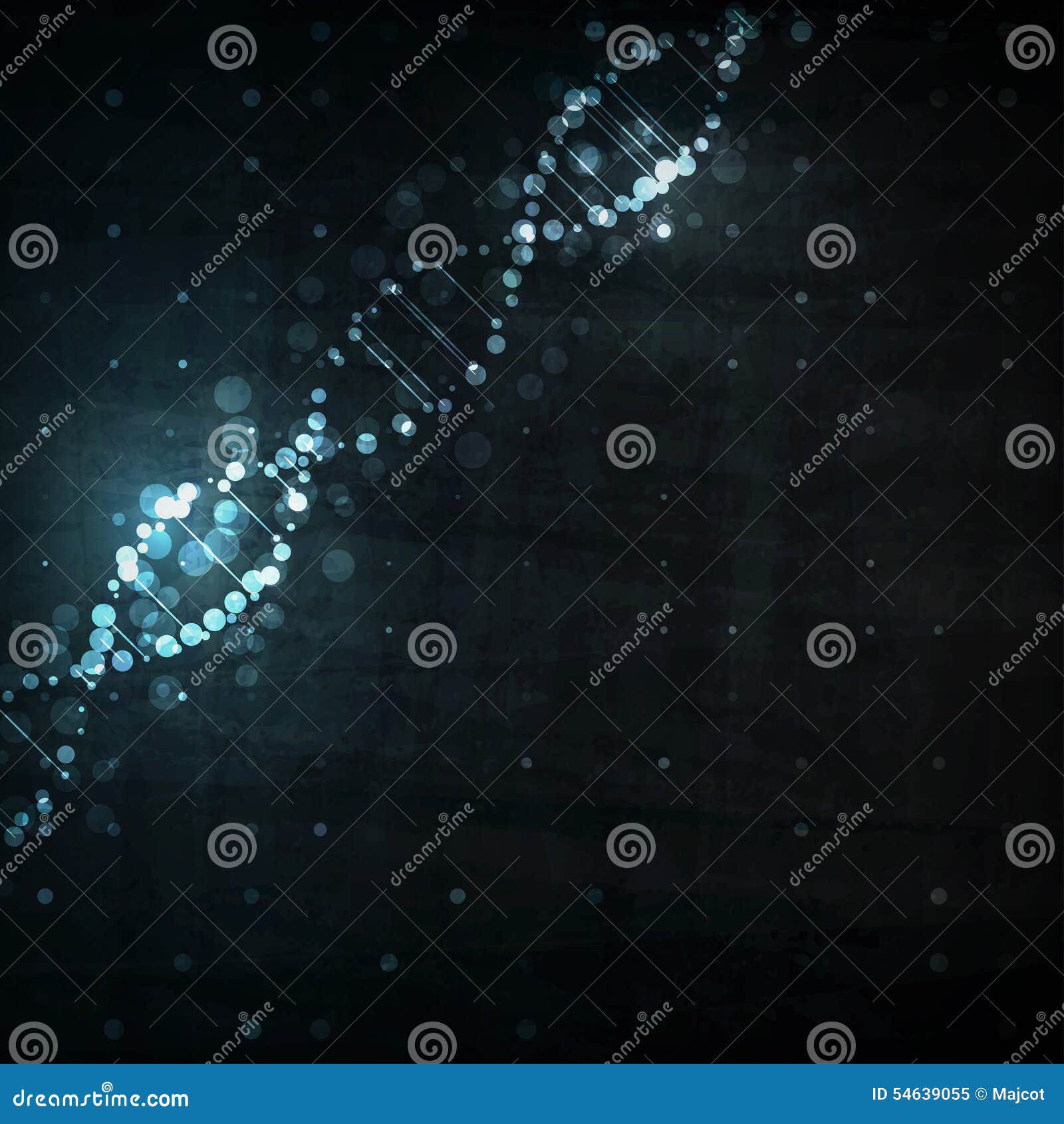 Futuristic Dna Illustration Stock Vector - Illustration of biology ...