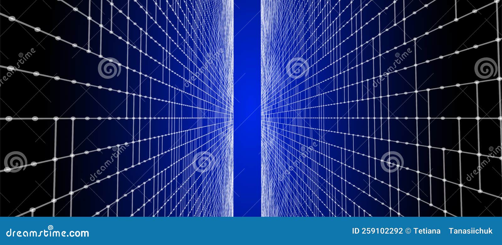 Digital Technology Background. Big Data Visualization. Dynamic Field of ...