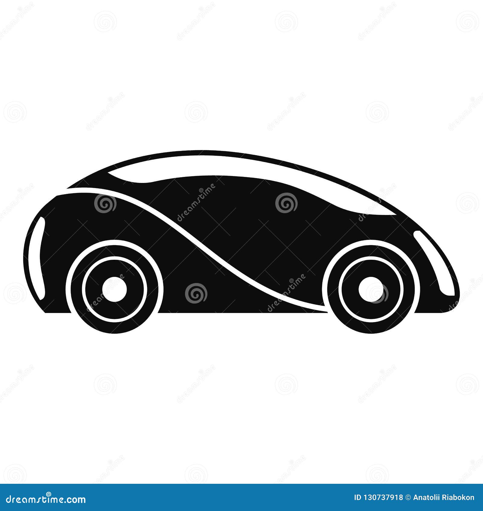 Futuristic Driverless Car Icon, Simple Style Stock Vector ...