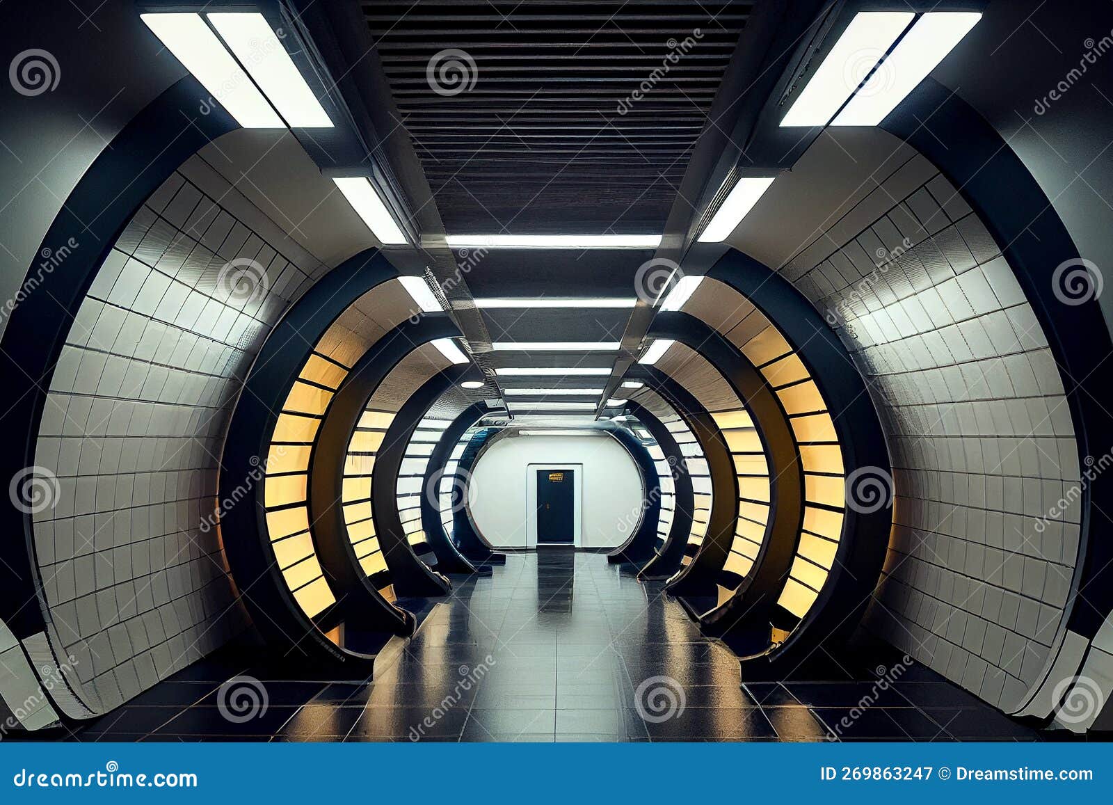 A Futuristic and Dynamic Ai Generated Illustration of an Underground ...