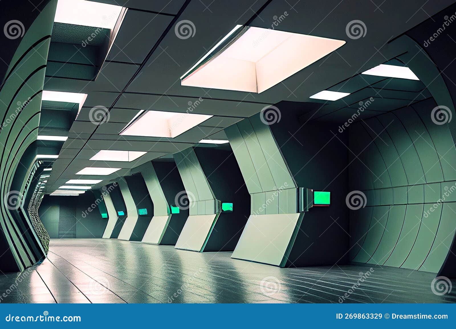 A Futuristic and Dynamic Ai Generated Illustration of an Underground ...