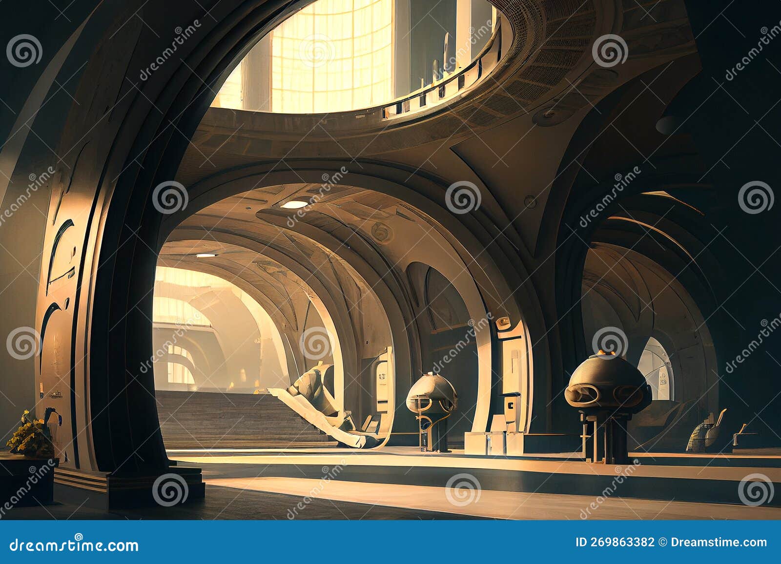 A Futuristic and Dynamic Ai Generated Illustration of an Underground ...