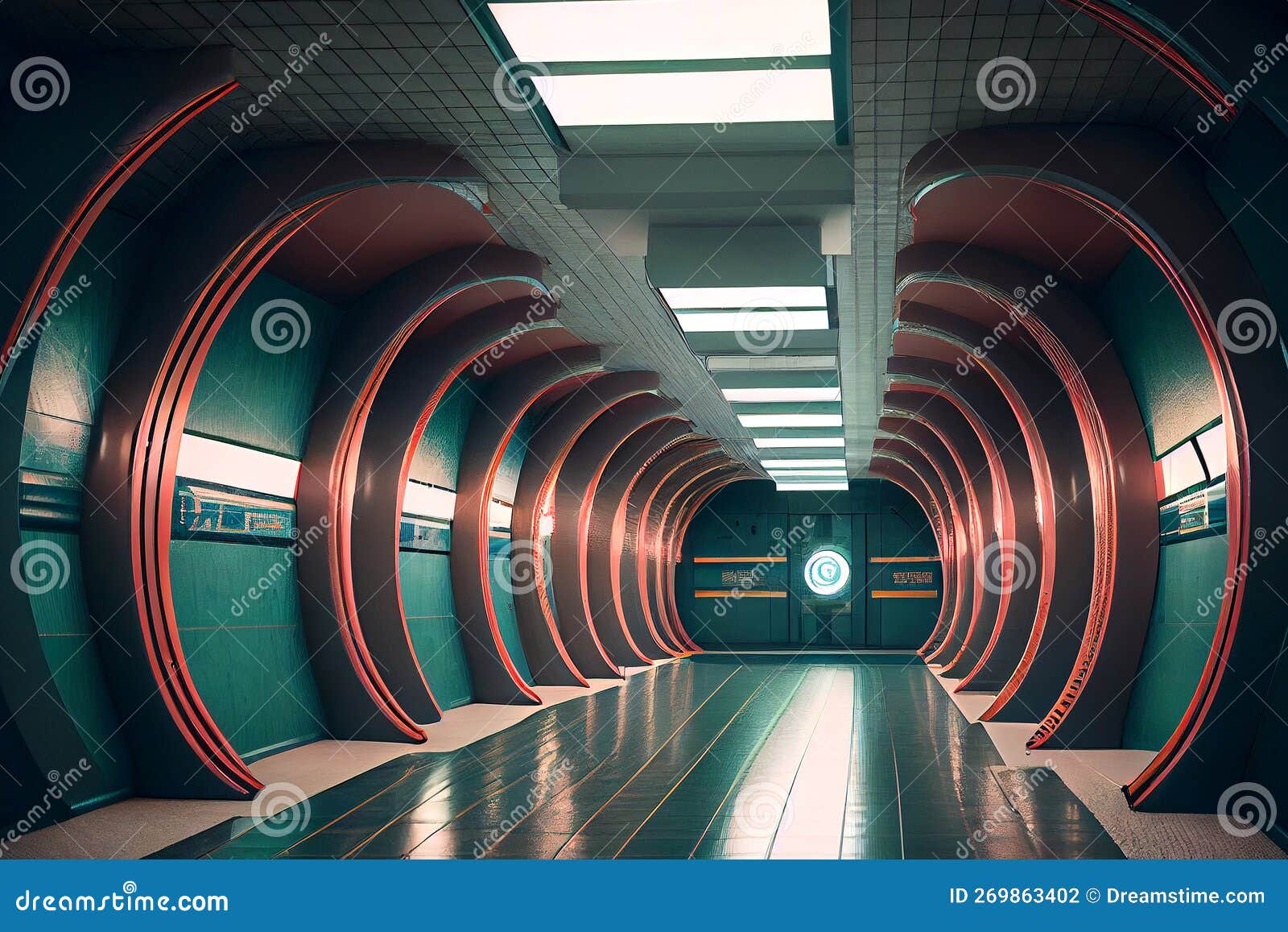A Futuristic and Dynamic Ai Generated Illustration of an Underground ...