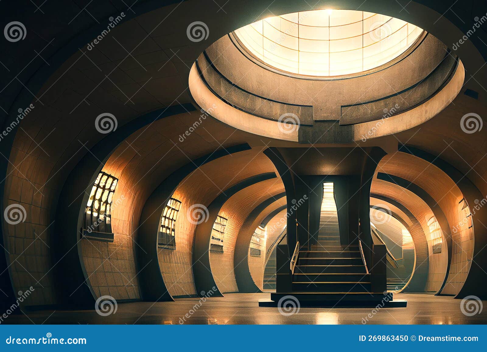 A Futuristic and Dynamic Ai Generated Illustration of an Underground ...