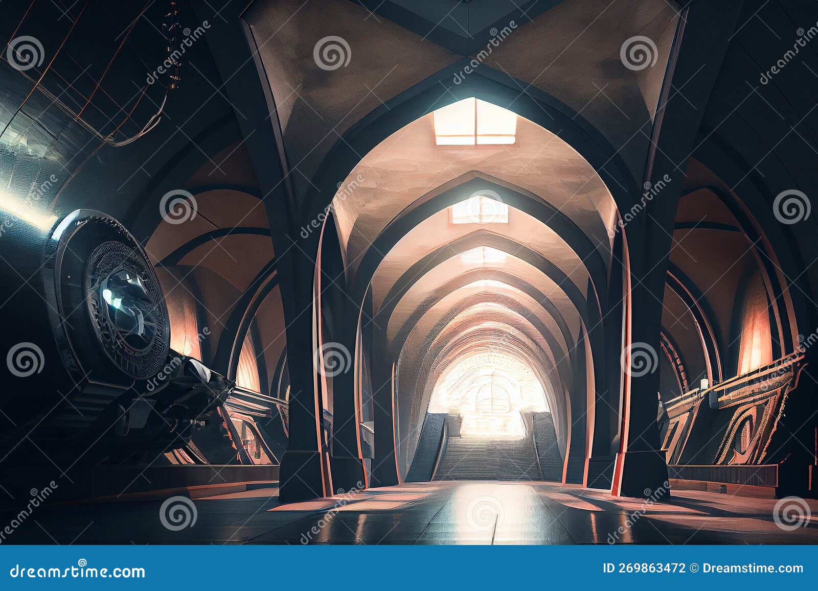 A Futuristic and Dynamic Ai Generated Illustration of an Underground ...