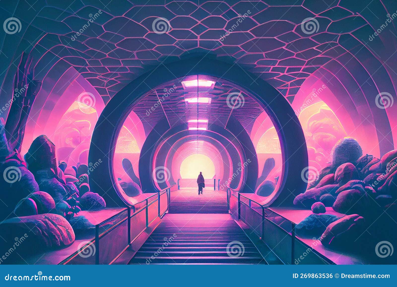 A Futuristic and Dynamic Ai Generated Illustration of an Underground ...