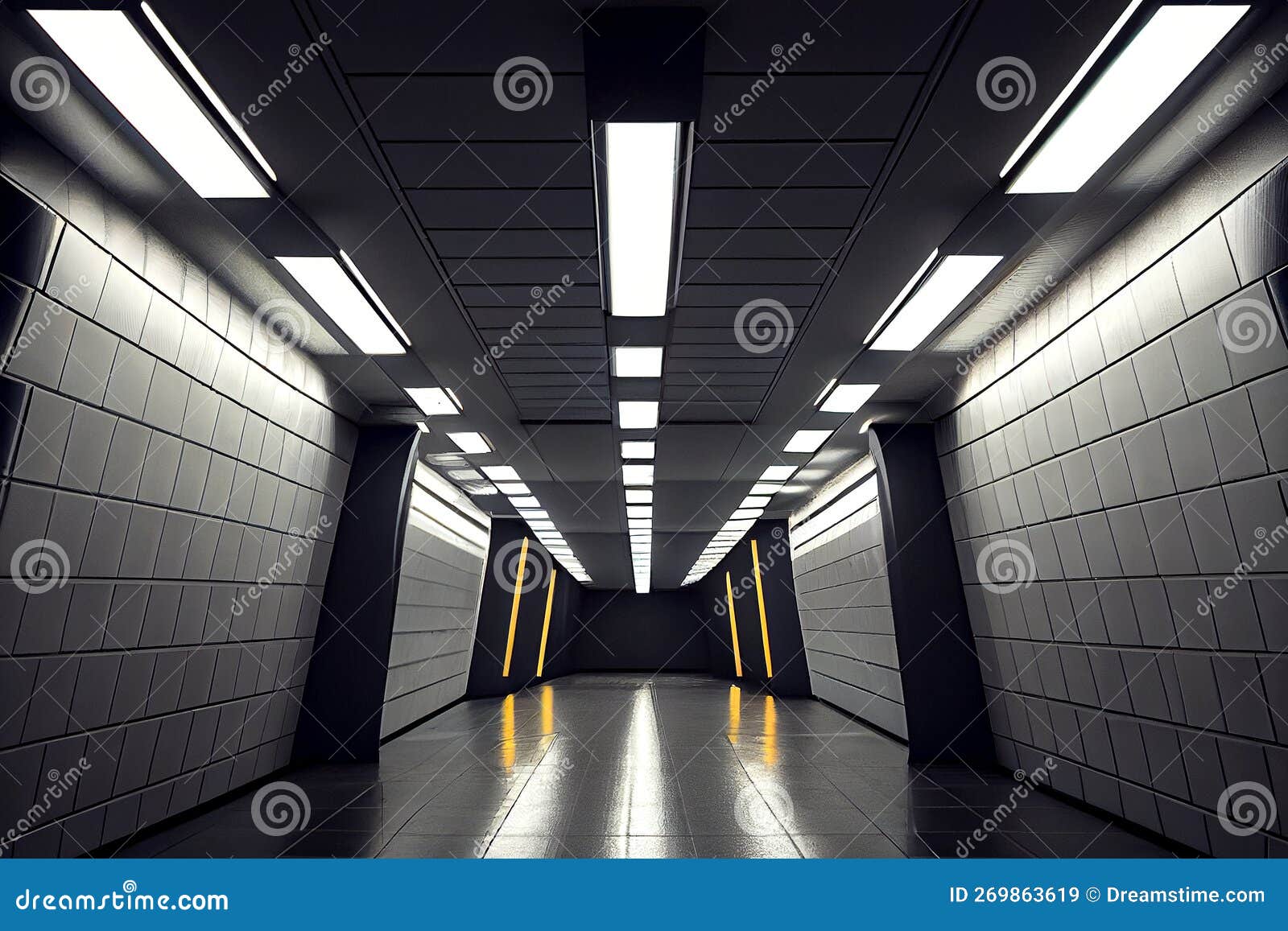 A Futuristic and Dynamic Ai Generated Illustration of an Underground ...
