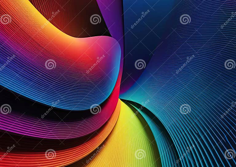 Futuristic Dynamic Background. Generative AI Stock Illustration ...