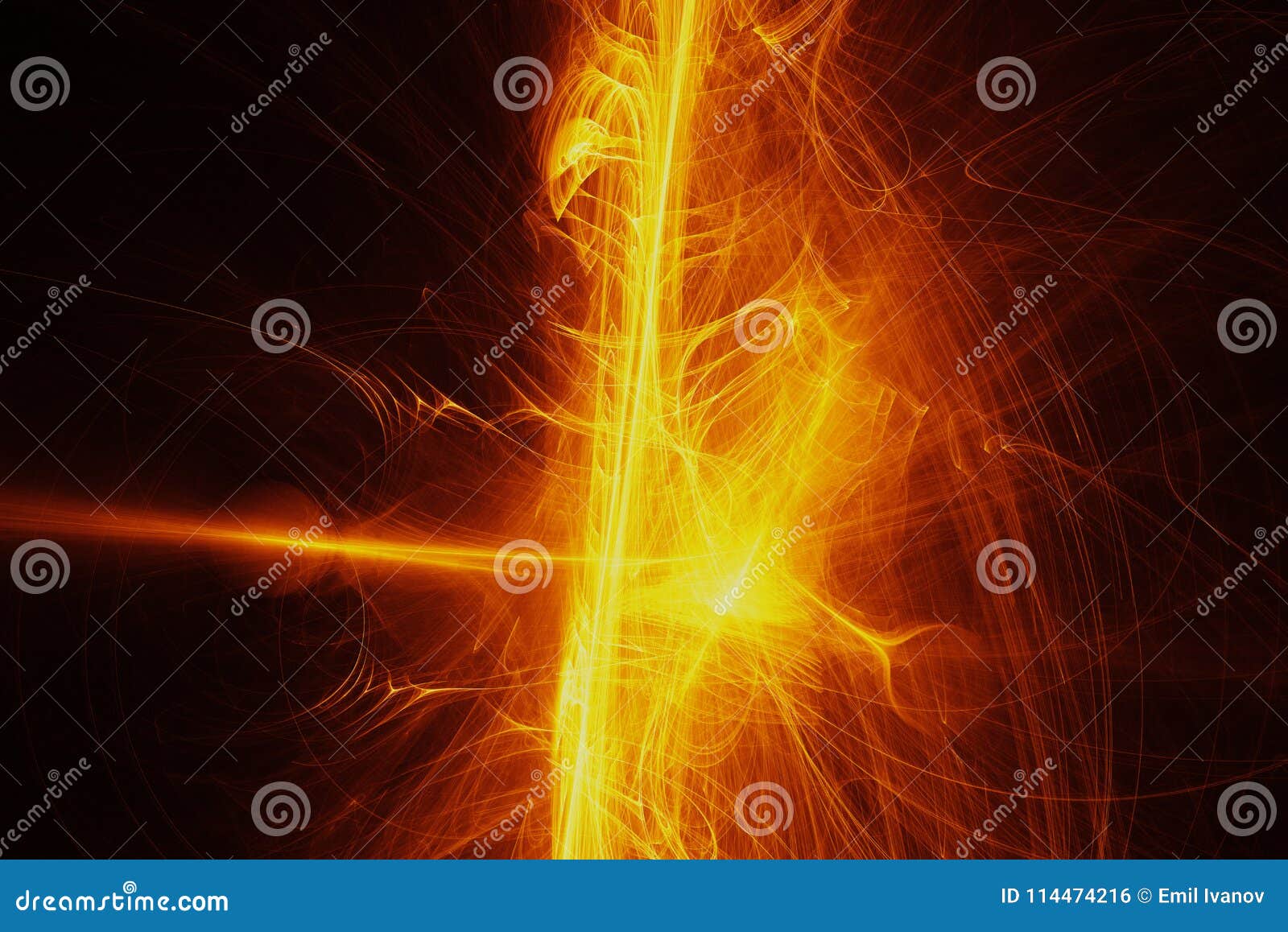 Particles Flow or Stream of Light, Abstract Background Stock ...