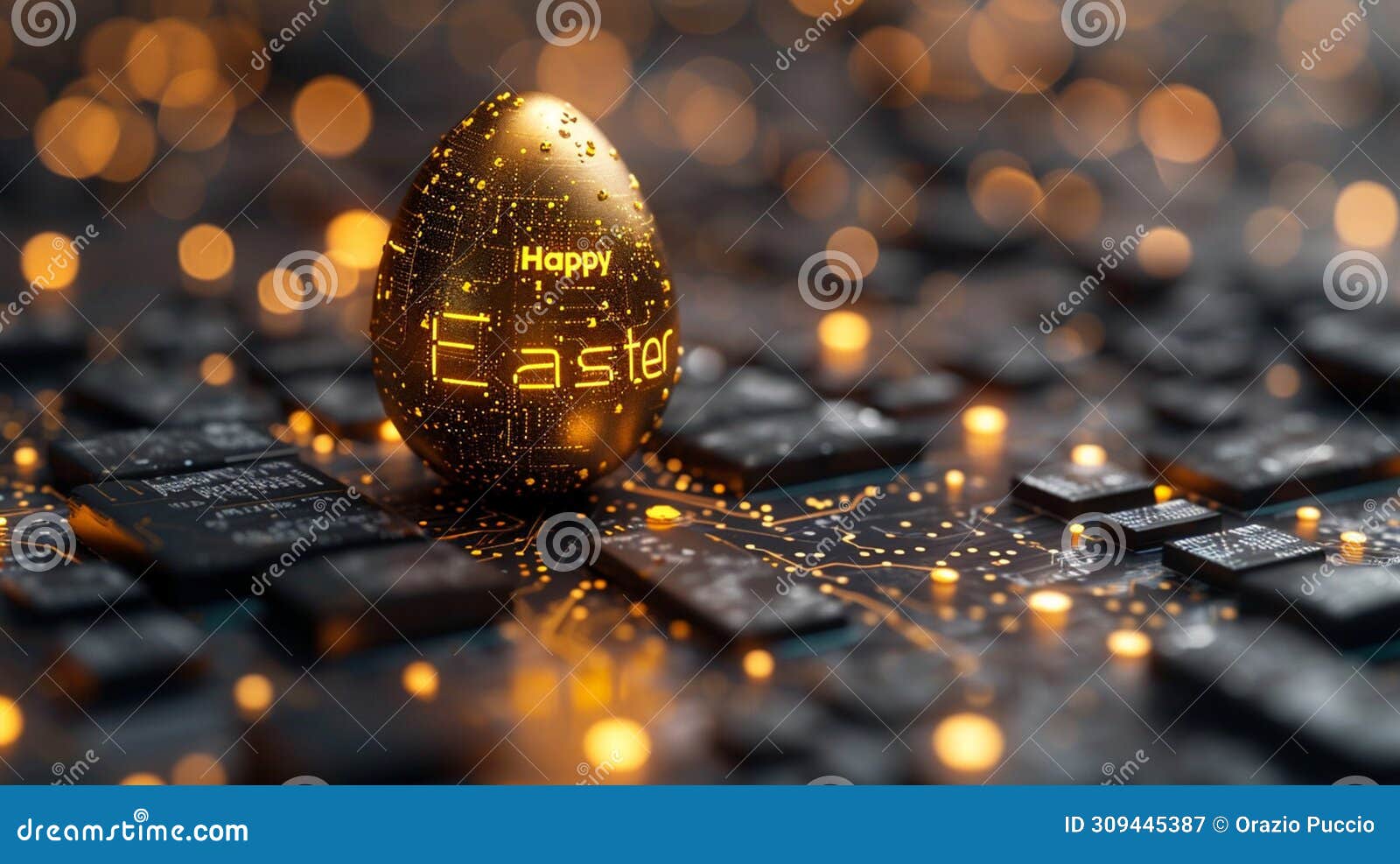 Futuristic Easter: Eggs and Circuits Intertwined in a High-Tech ...