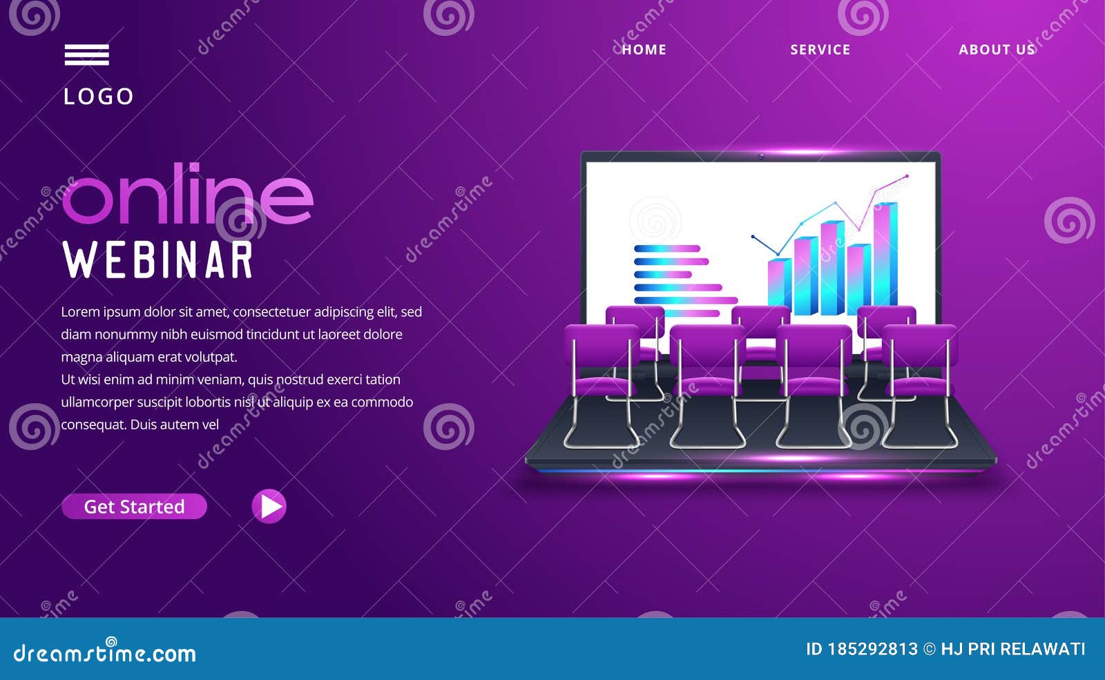 Futuristic Education Technology, Digital College or School. E-learning ...