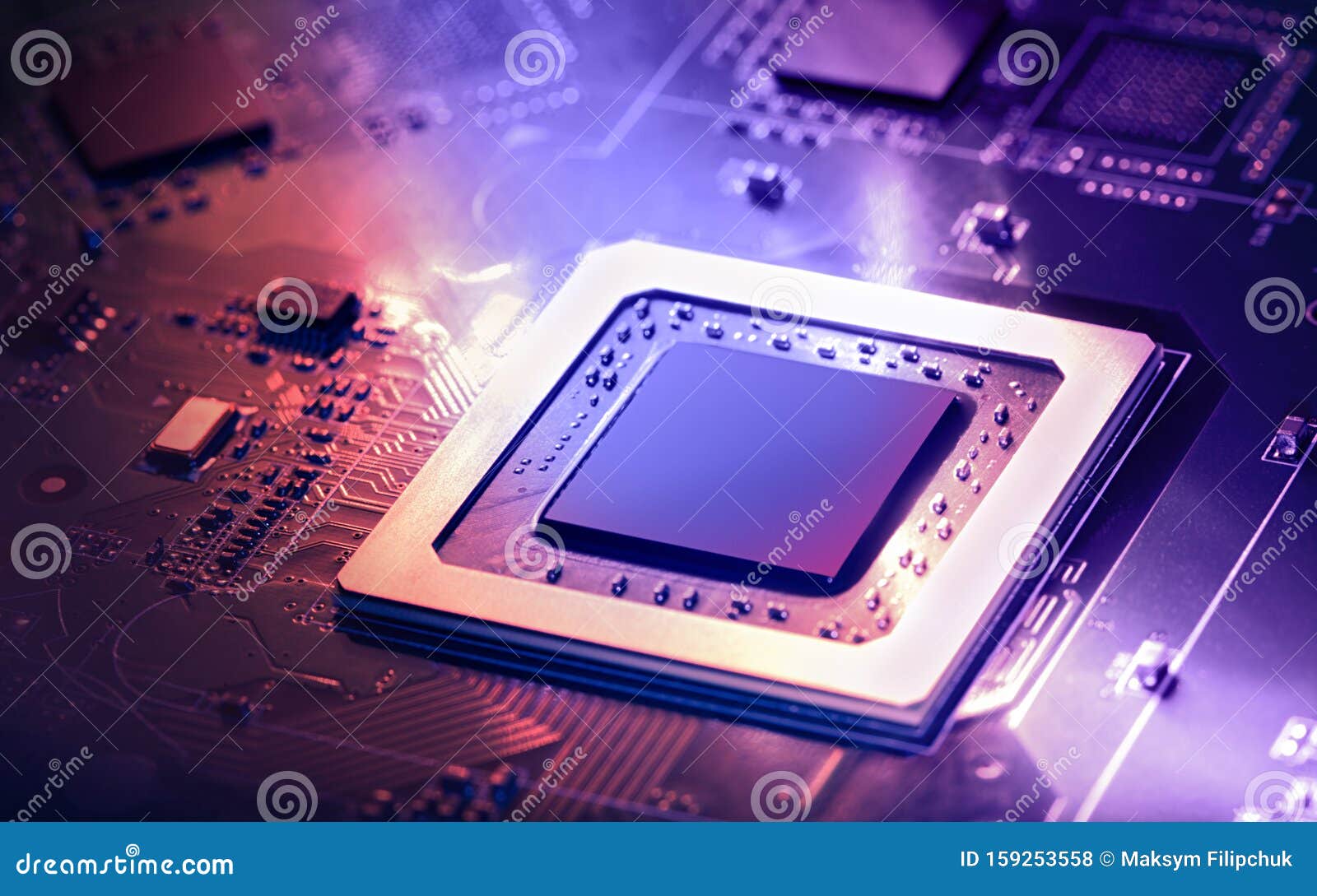 Futuristic Electronic Component Stock Photo - Image of single ...