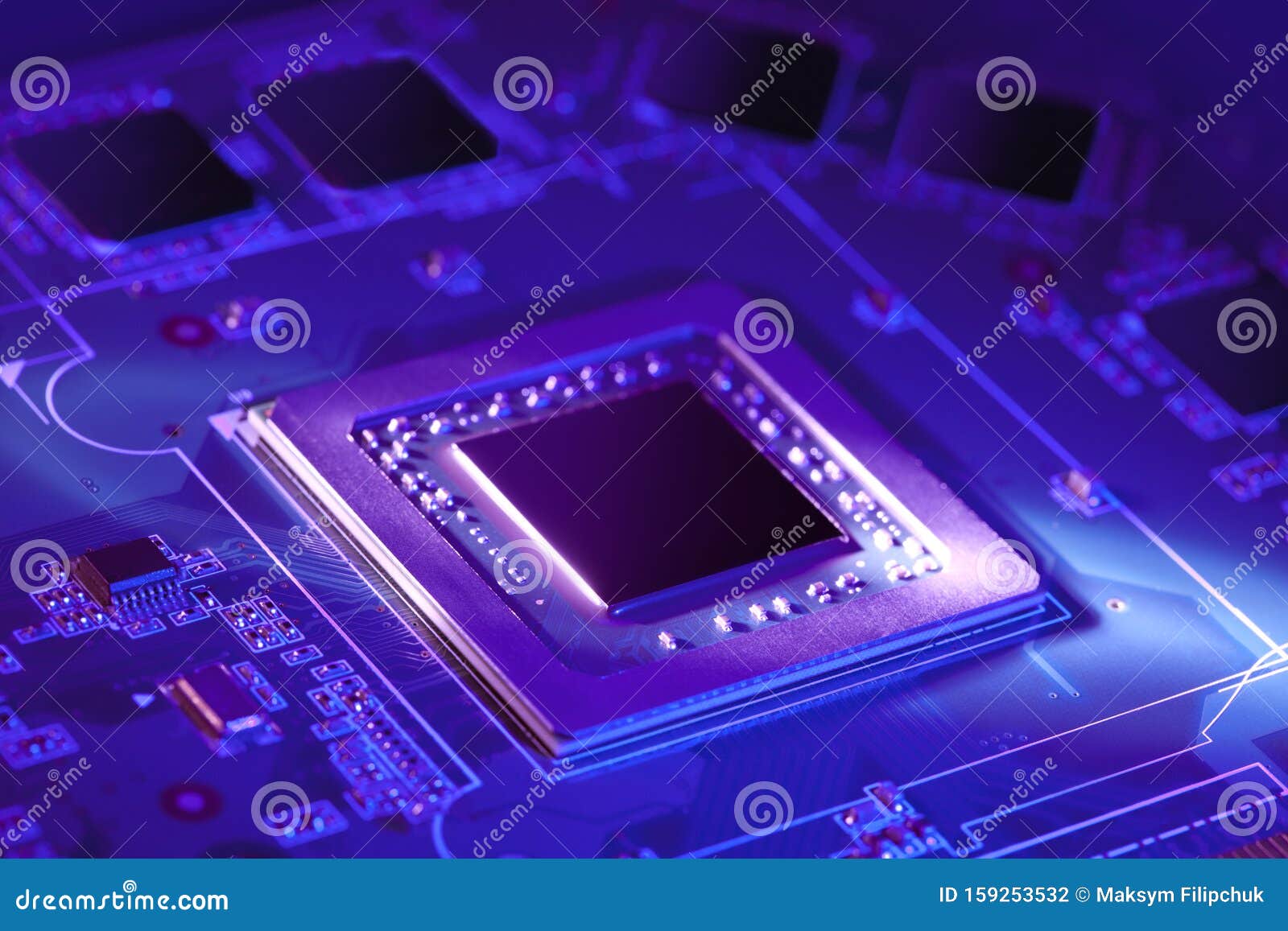 Futuristic Electronic Component Stock Photo - Image of futuristic ...