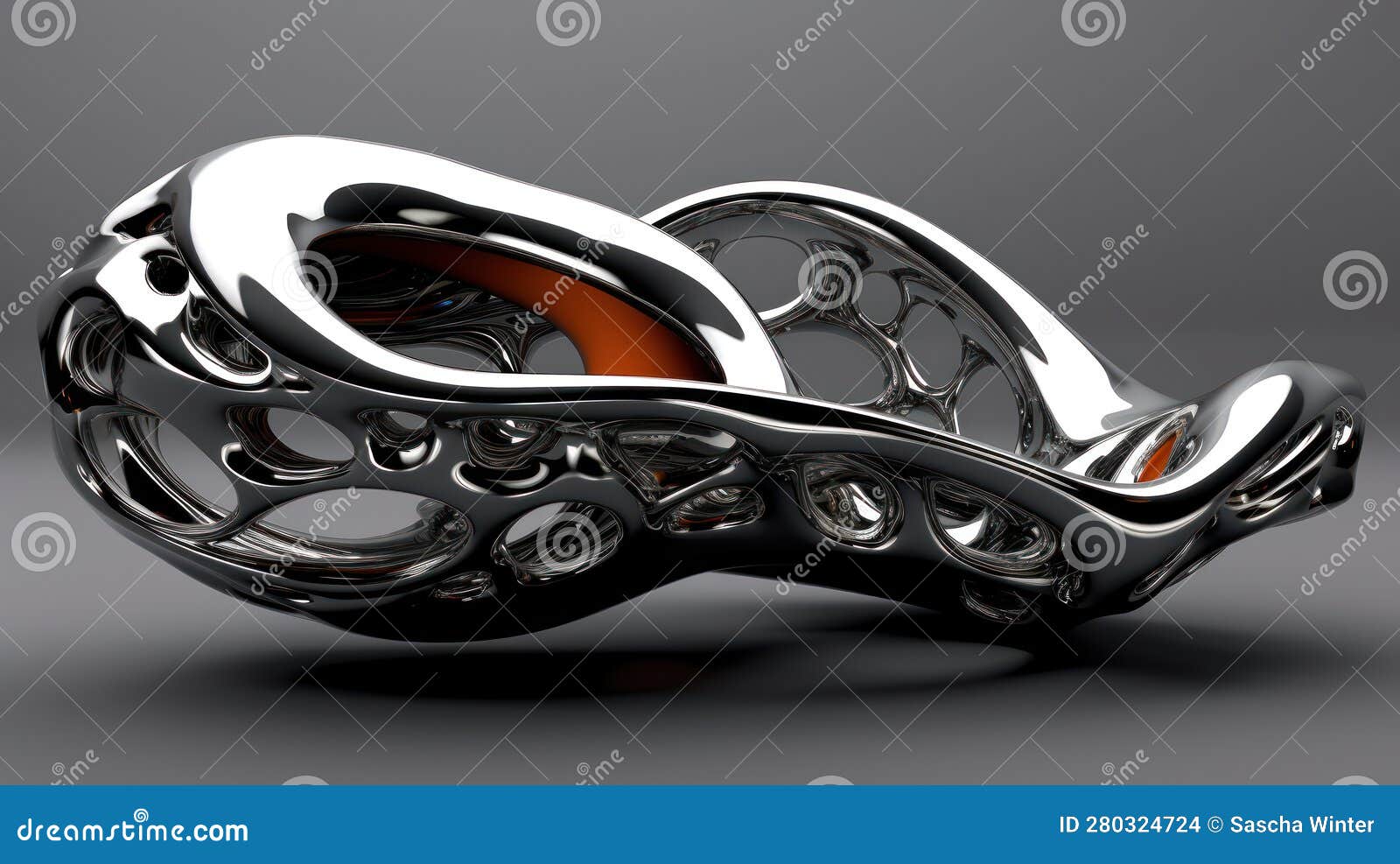 Futuristic Elegance: the Intricate Parametric Bionic Design Stock ...