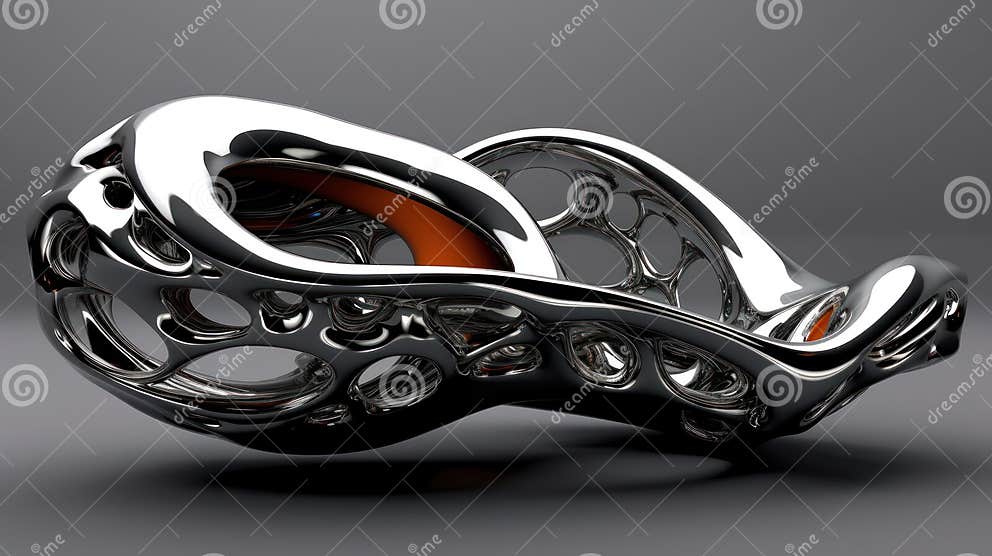 Futuristic Elegance: the Intricate Parametric Bionic Design Stock ...