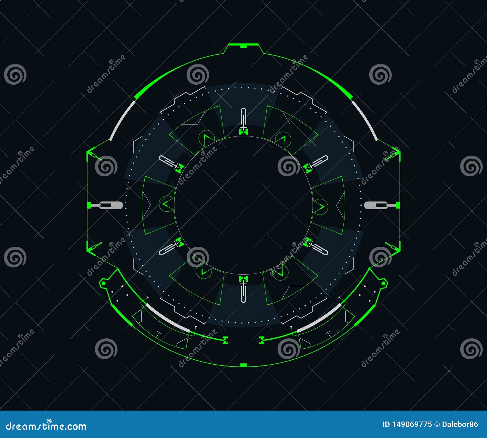 Futuristic Element for Modern Design Stock Vector - Illustration of ...