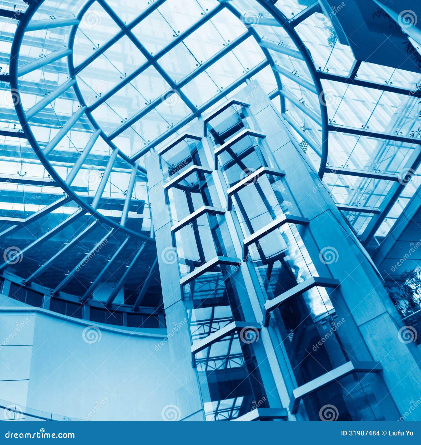 Futuristic elevator stock photo. Image of architecture - 31907484