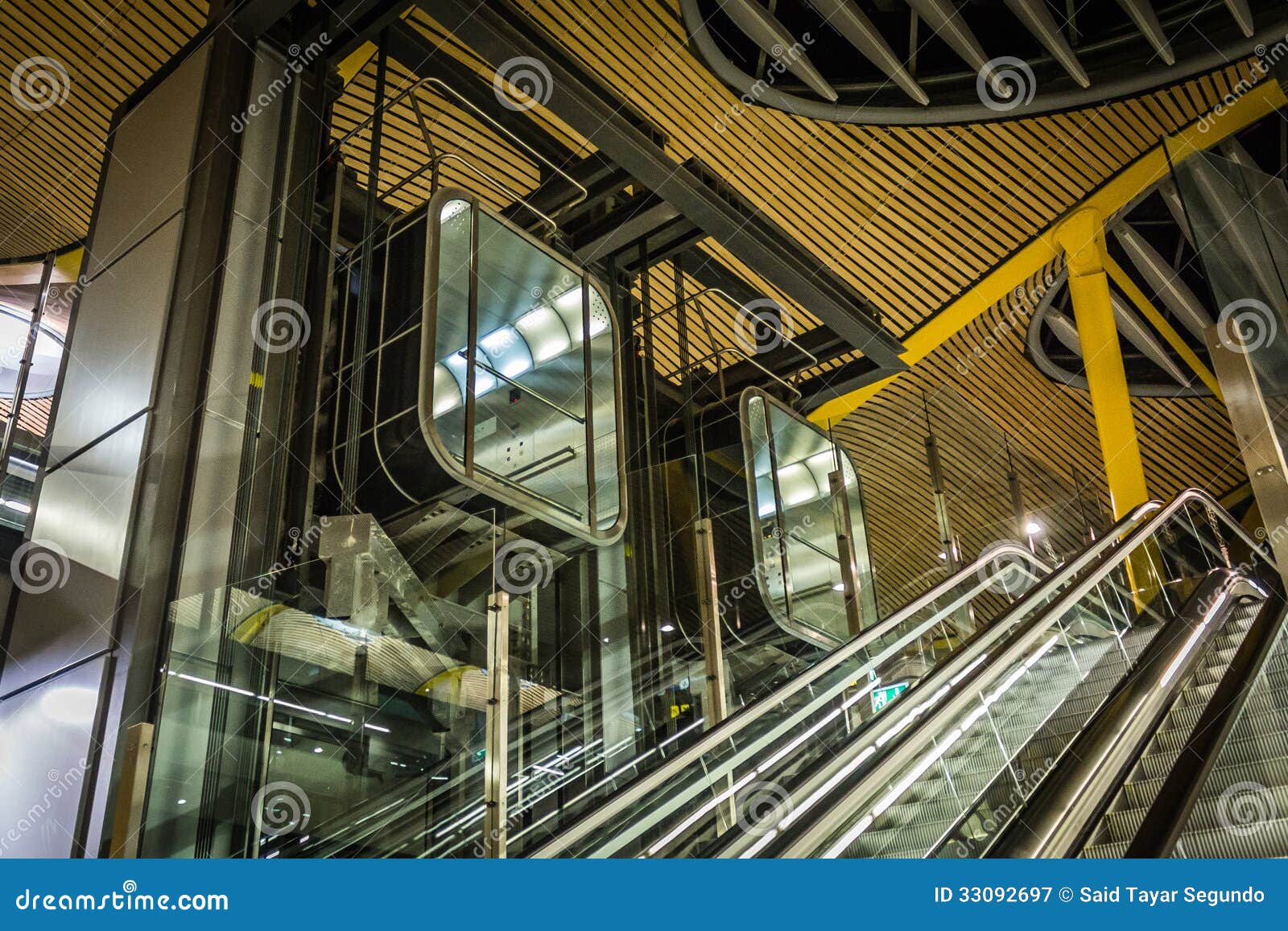 Futuristic elevators stock image. Image of elevator, futuristic - 33092697