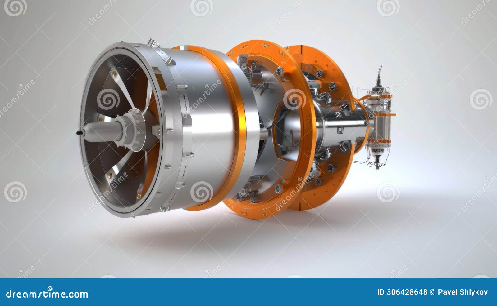 Futuristic Engine for an Interplanetary Spacecraft Stock Photo - Image ...