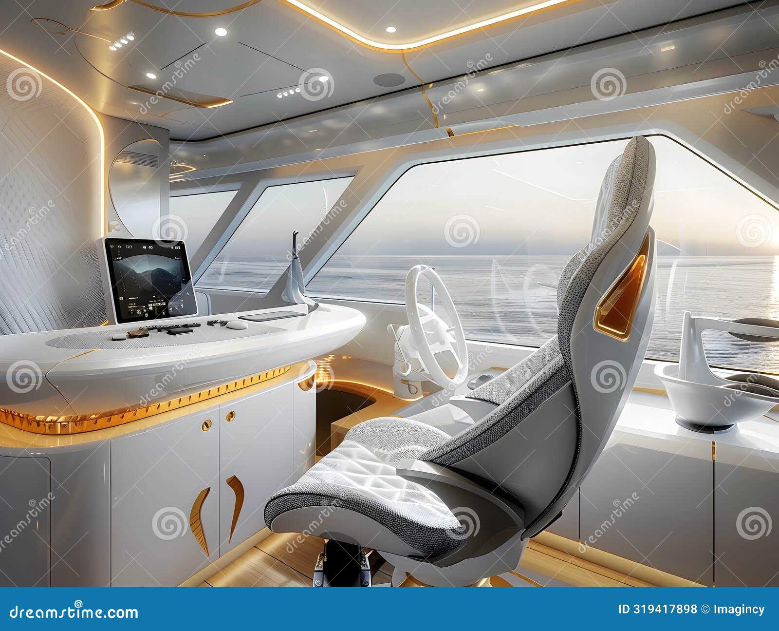 Futuristic Ergonomic Workspace for Seafaring Vessel Command and Control ...
