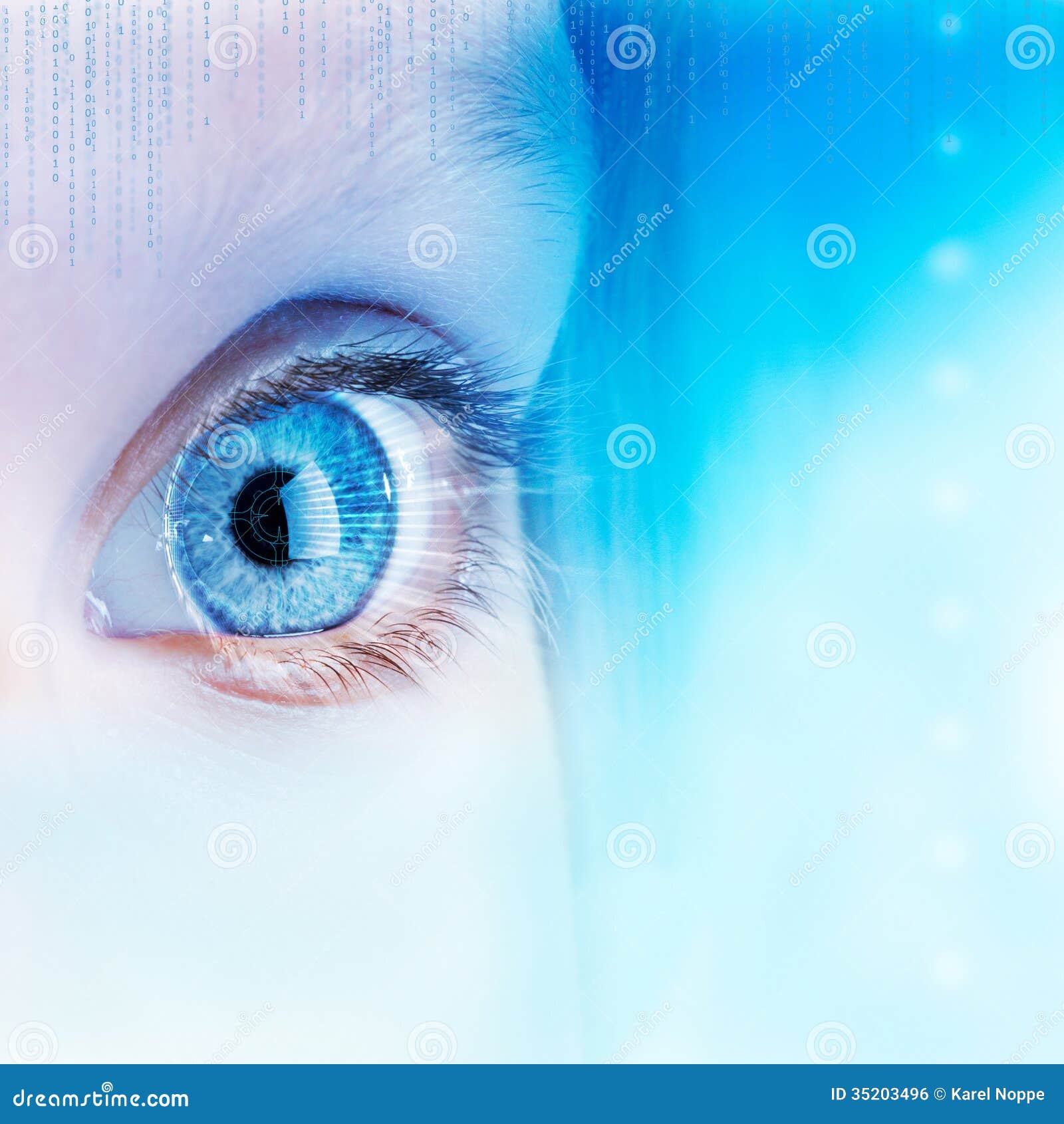 Futuristic eye concept. stock illustration. Illustration of macro ...