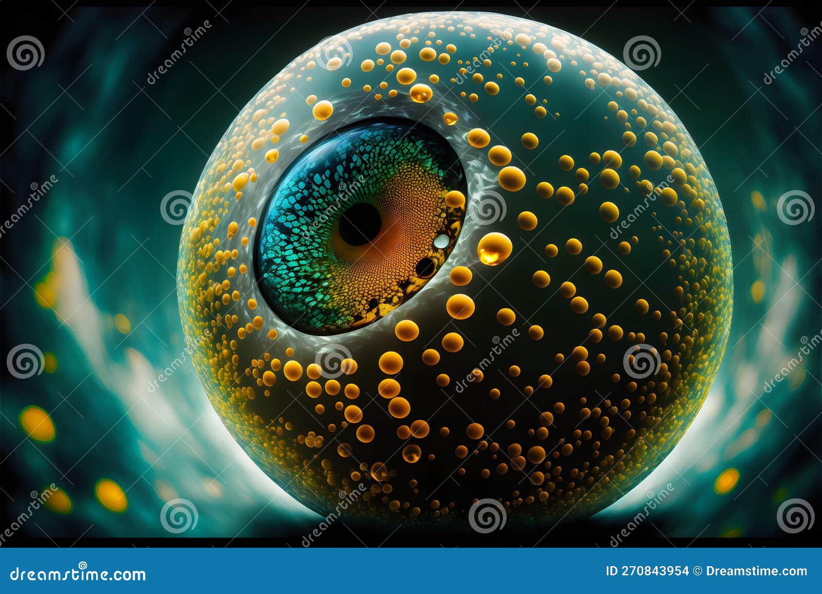 Futuristic Eye Created with Generative AI Technology Stock Illustration ...