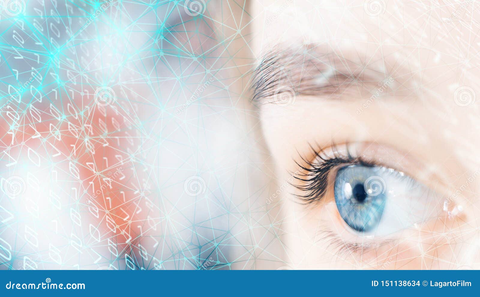 Futuristic Eye Scan Process Creative Concept Stock Photo - Image of ...
