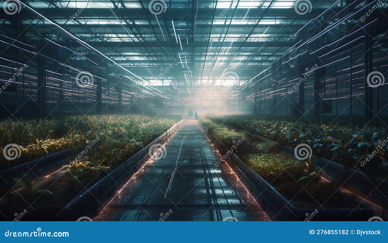 Futuristic Factory Built Structure with Modern Equipment Generated by ...