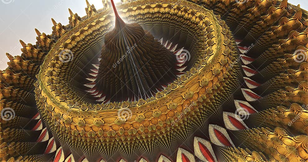 Futuristic Fan stock image. Image of graphics, golden - 222632955