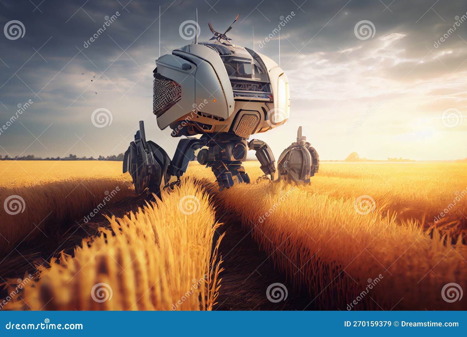 Futuristic Farming Automation, Modern Agriculture, Field Farming ... Futuristic Farming Automation, Modern Agriculture, Field Farming ...