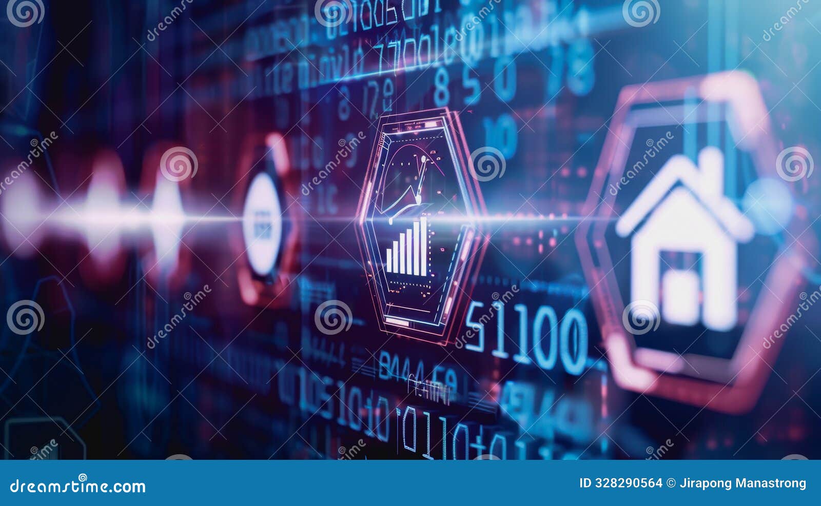 Futuristic Financial Interface for Inward Remittance with Hexagonal ...