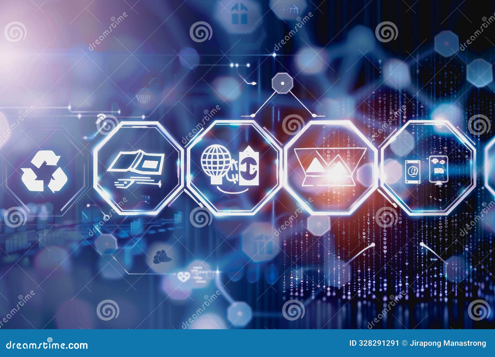 Futuristic Financial Interface for Inward Remittance with Hexagonal ...