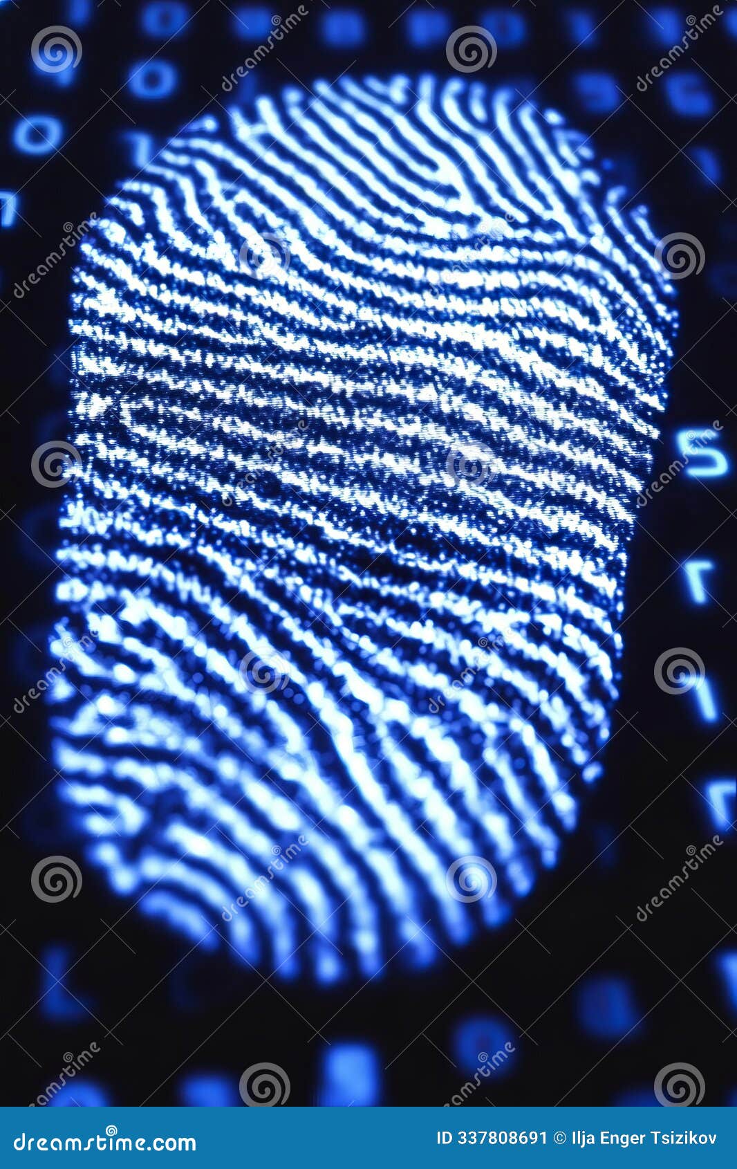Futuristic Fingerprint Identification Digital Pattern on Secure Data ...