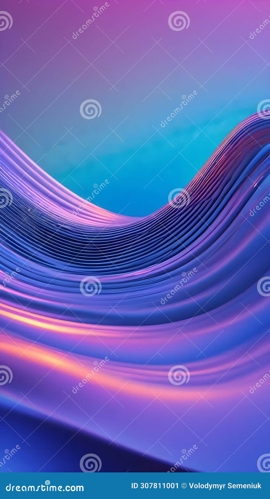 Futuristic Flow Chromatic Elegance in Mesmerizing Holo Wave Patterns ...