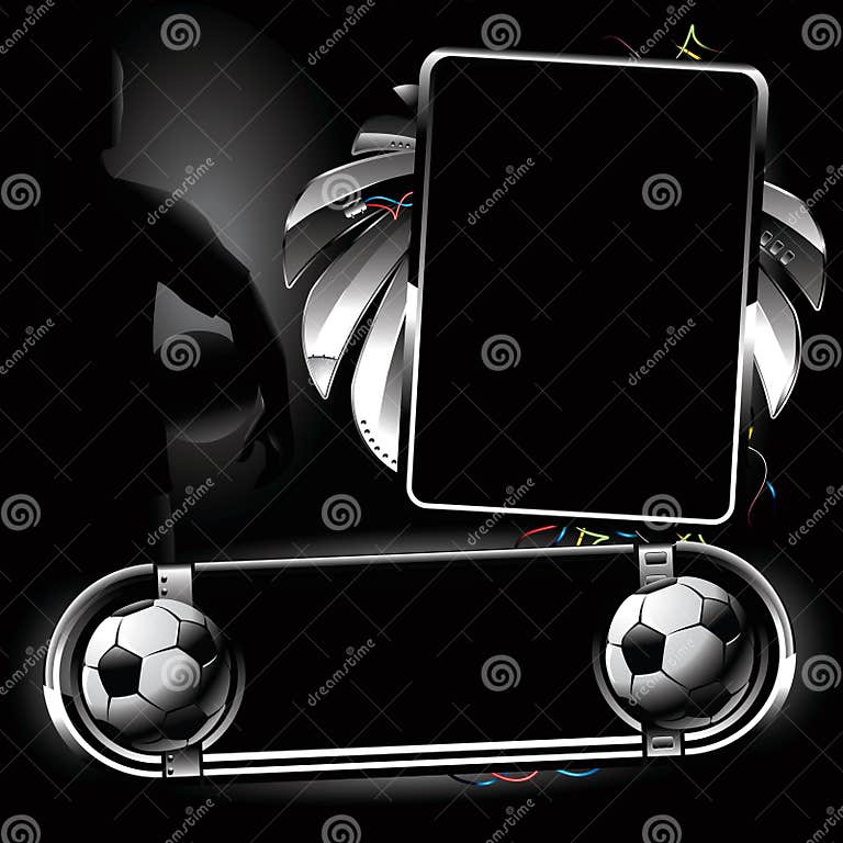 Futuristic football stock vector. Illustration of graphic - 9460416