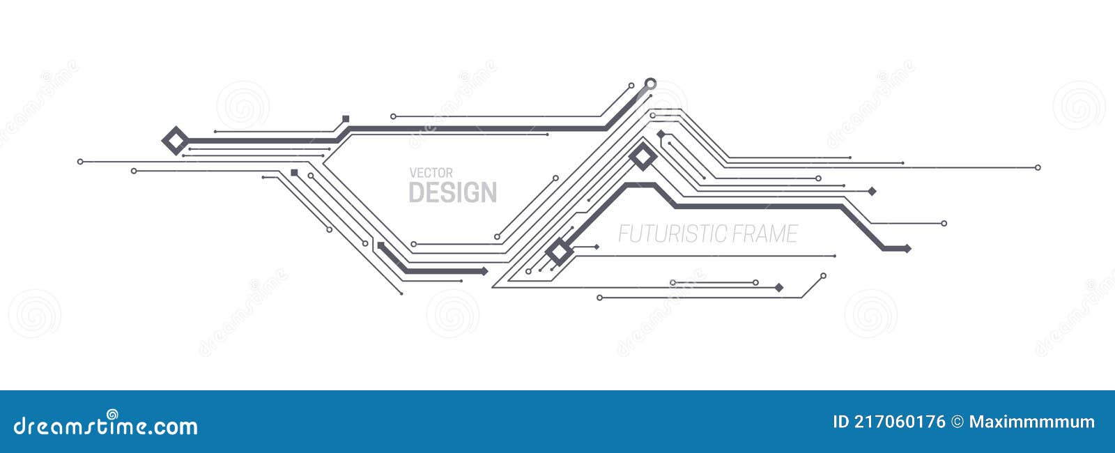 Futuristic Frame Design. Vector Illustration Stock Vector ...