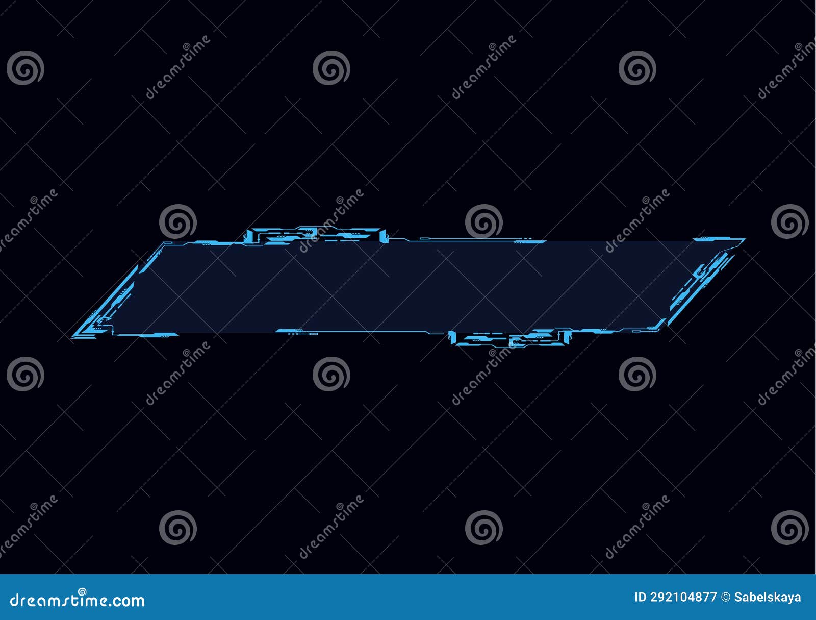 Futuristic Frame in the Shape of an Oblique Rectangular, Vector for Ui ...