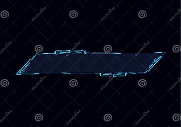 Futuristic Frame in the Shape of an Oblique Rectangular, Vector for Ui ...