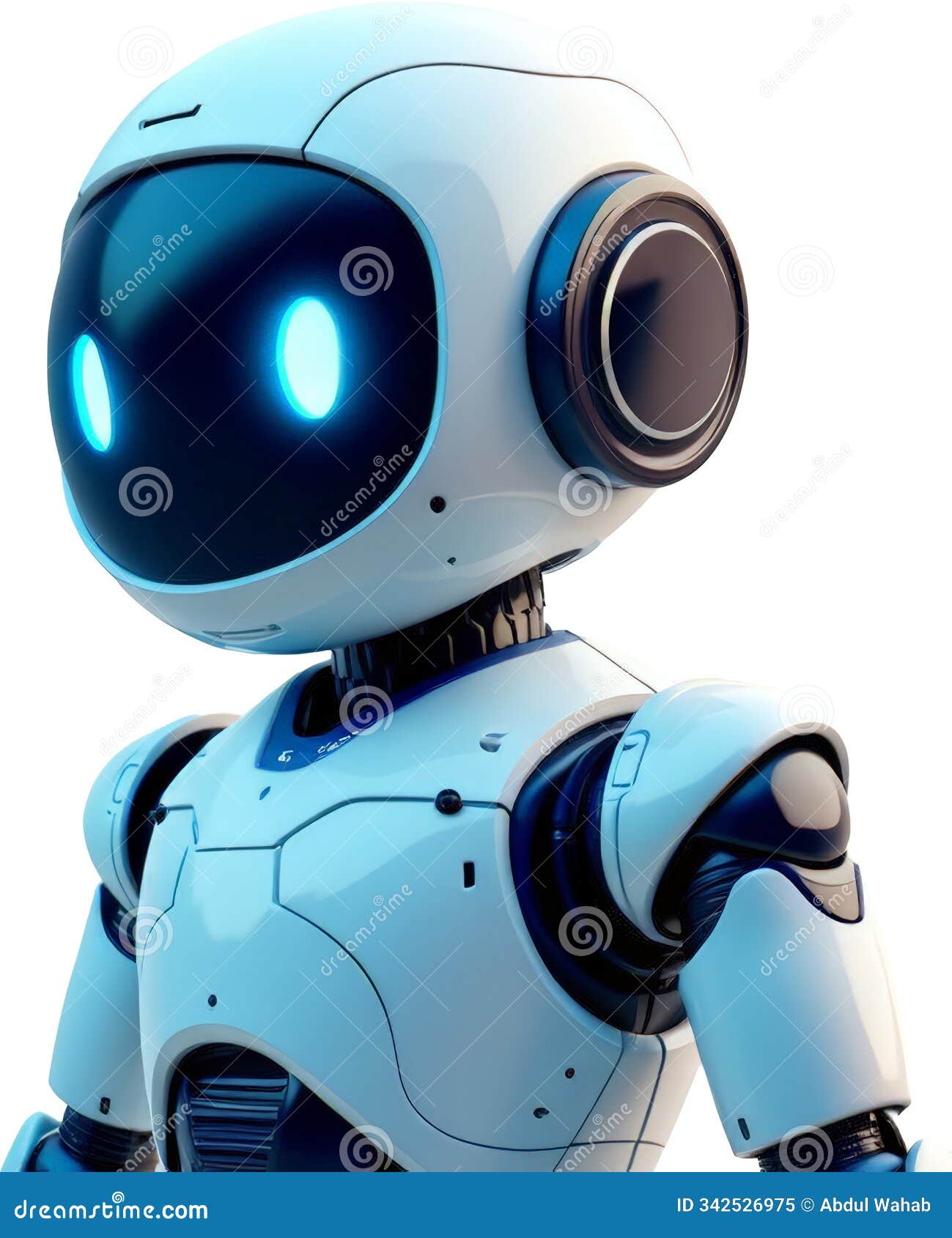 Futuristic Friendly Robot Character Ideal for Technology and Innovation ...