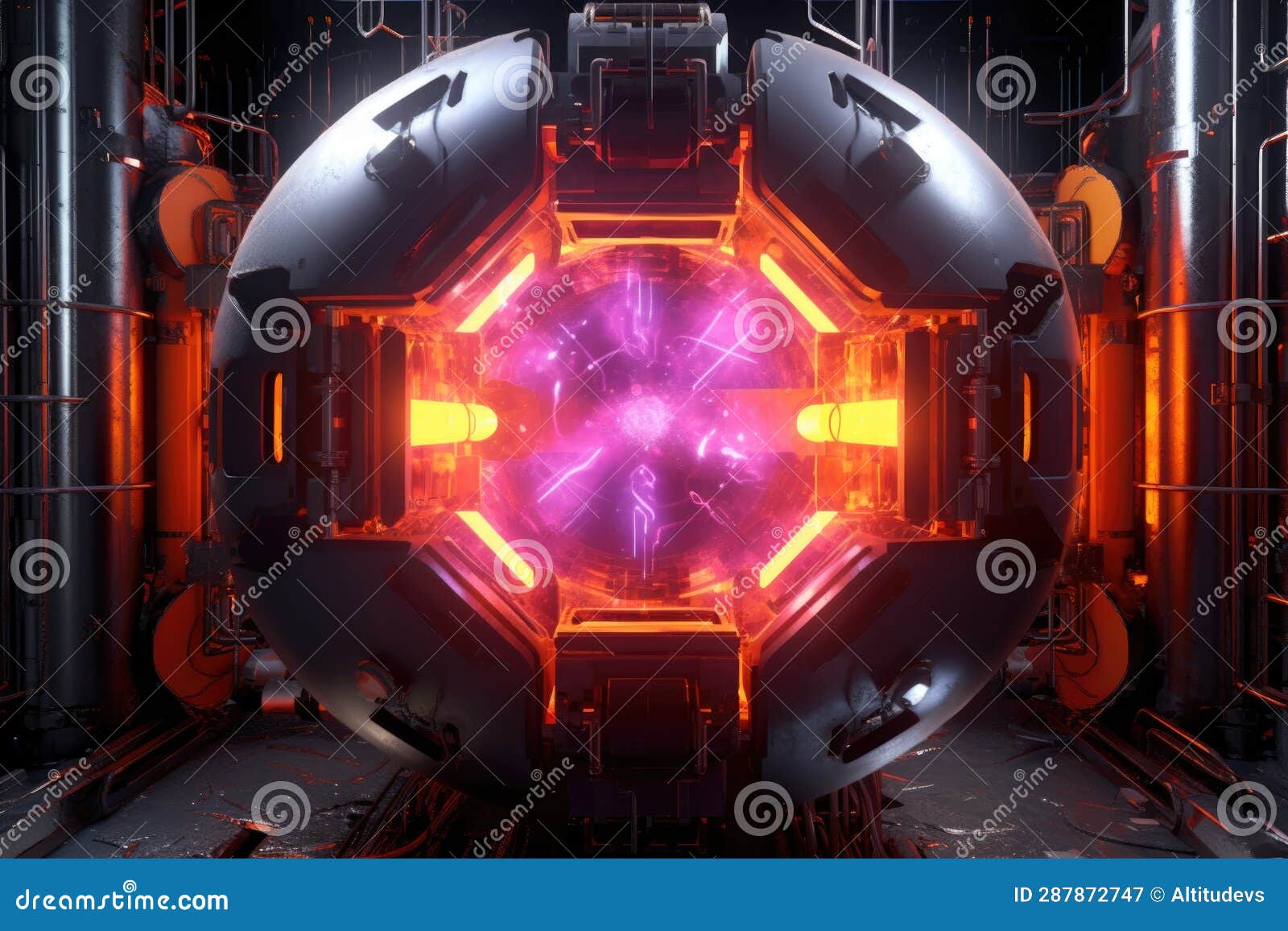 Futuristic Fusion Reactor Core with Vibrant Plasma Stock Illustration ... Futuristic Fusion Reactor Core with Vibrant Plasma Stock Illustration ...