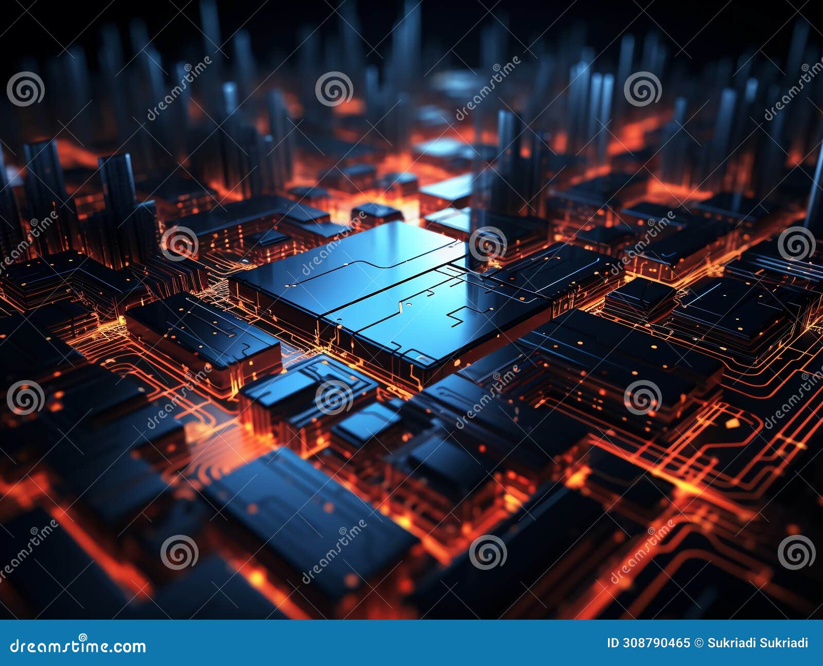 Futuristic Fusion: Sleek and Dynamic Technology-Themed PowerPoint ...