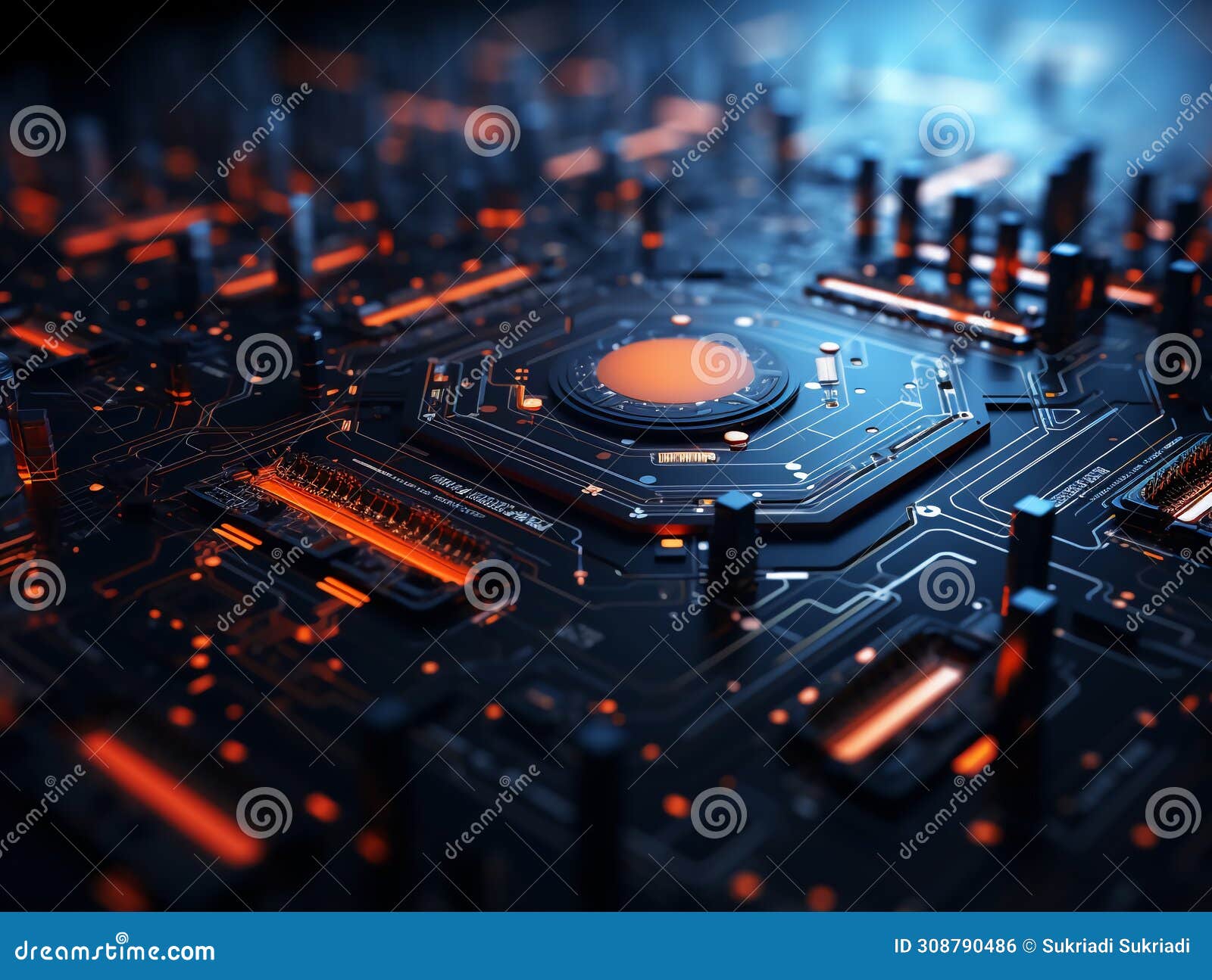 Futuristic Fusion: Sleek and Dynamic Technology-Themed PowerPoint ...