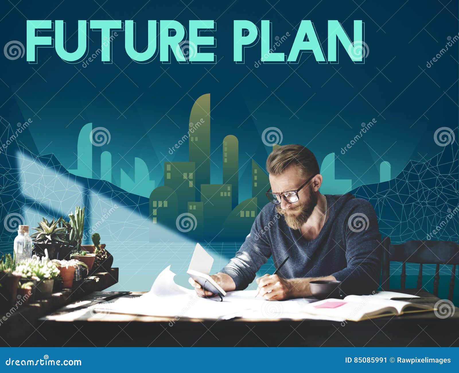Futuristic Future Plan Urban Structure Concept Stock Image - Image of ...