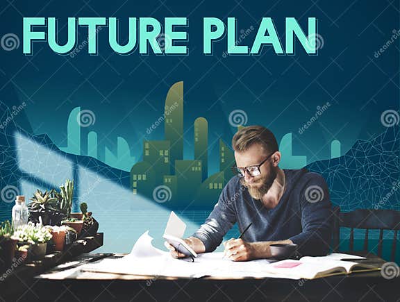Futuristic Future Plan Urban Structure Concept Stock Image - Image of ...