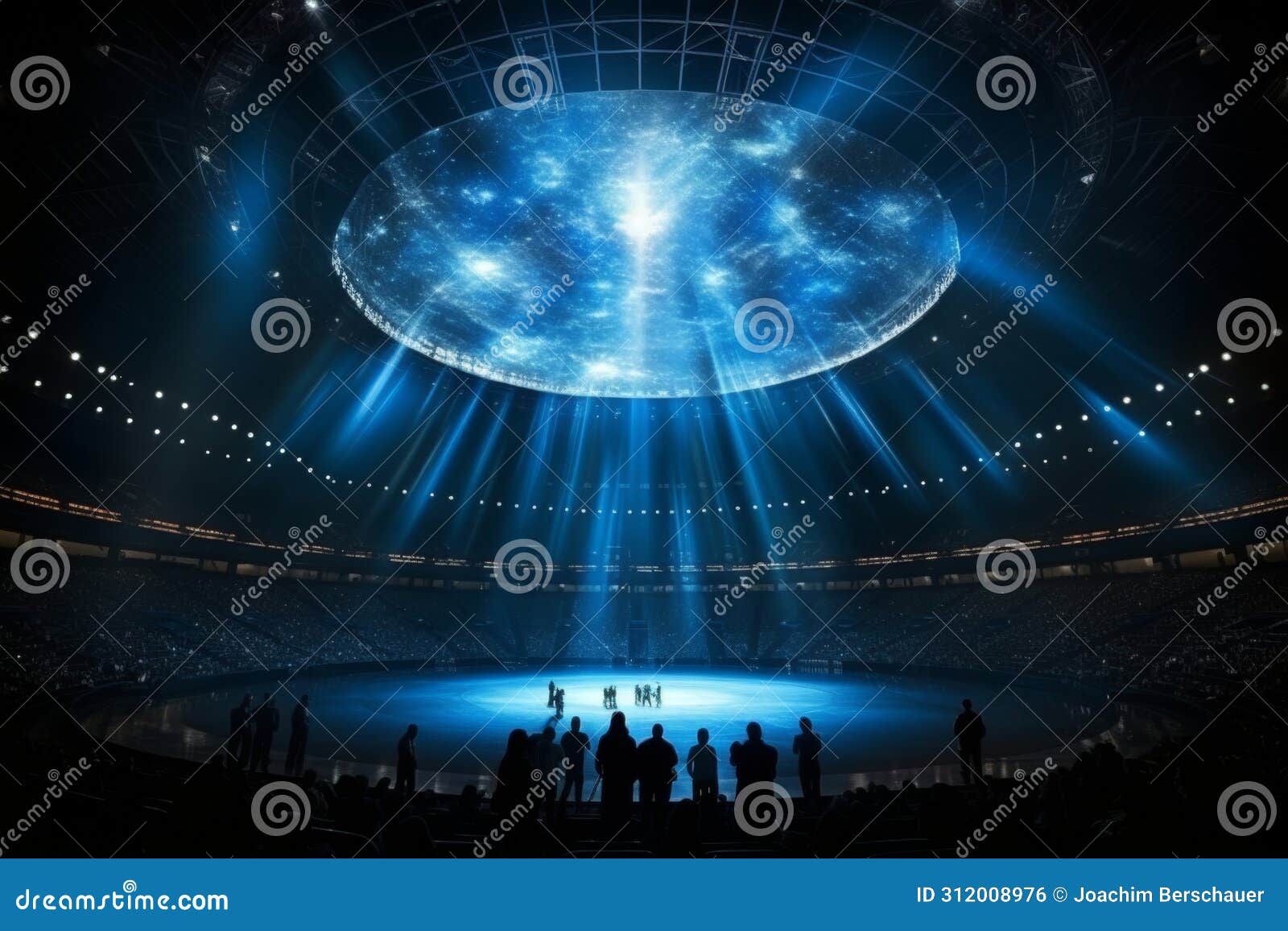 Futuristic Galactic Observatory Amid Starfilled Nebula Sci Fi Art with ...