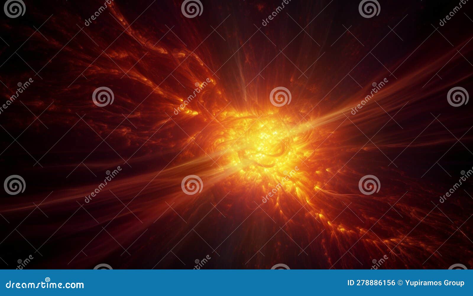 Futuristic Galaxy Explodes in Bright, Multi Colored Chaos of Natural ...