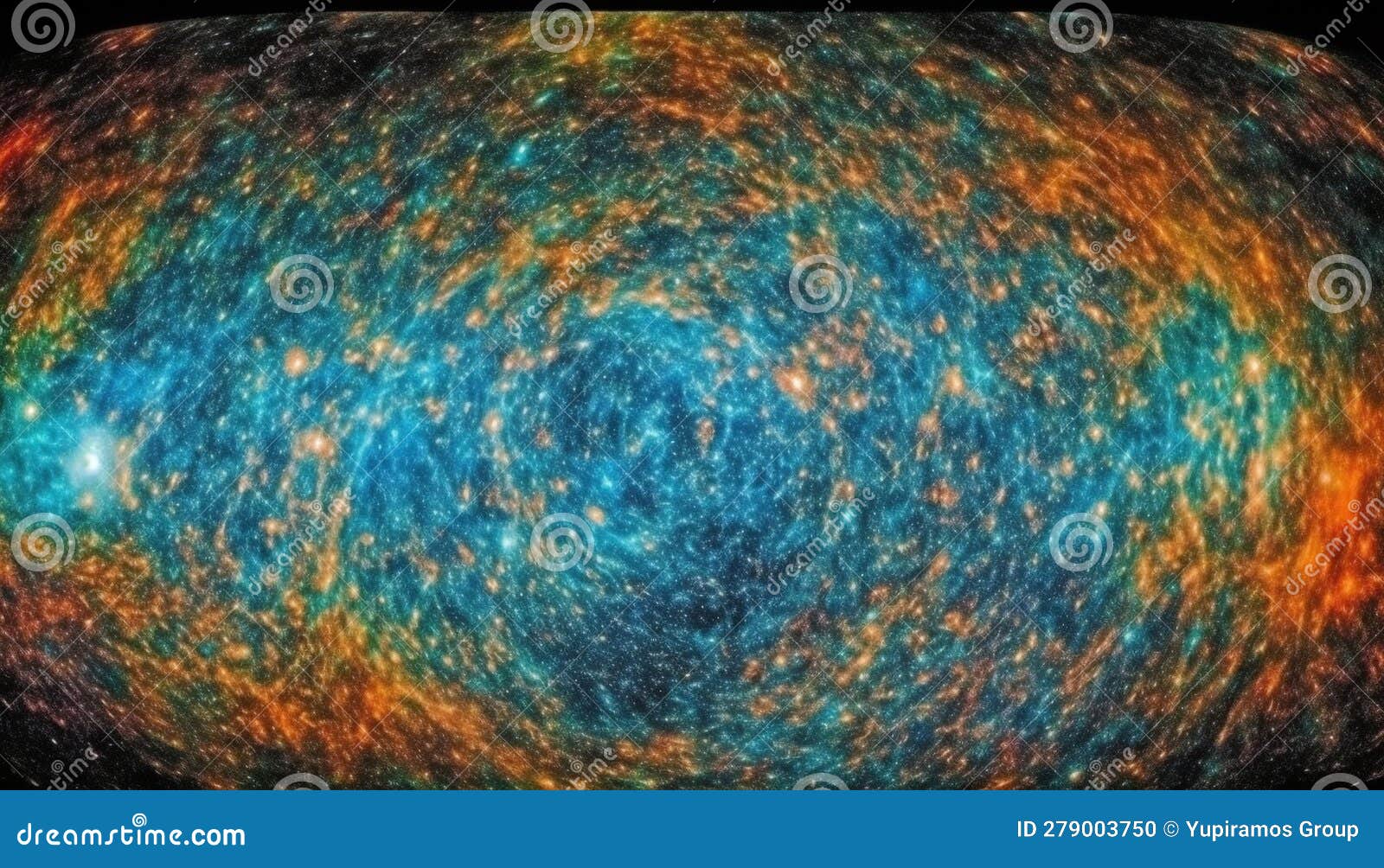 Futuristic Galaxy Exploding in Multi Colored Flame, a Digital Fantasy ...