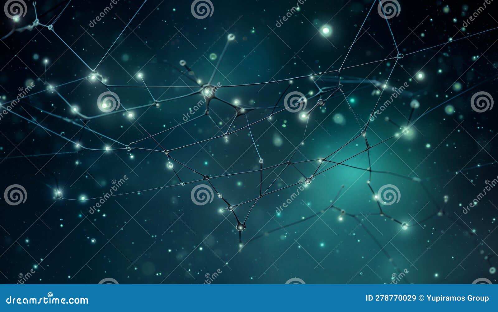 A Futuristic Galaxy Wallpaper with Bright, Illuminated Stars Shining ...