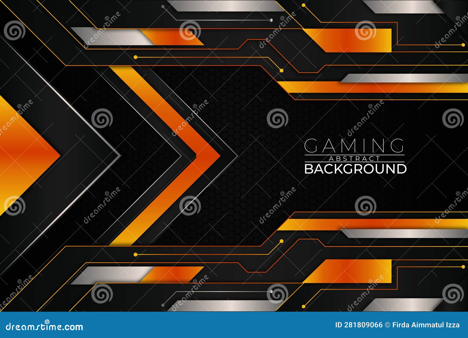 Futuristic Modern Gaming Background Design Overlapped Shape Stock ...